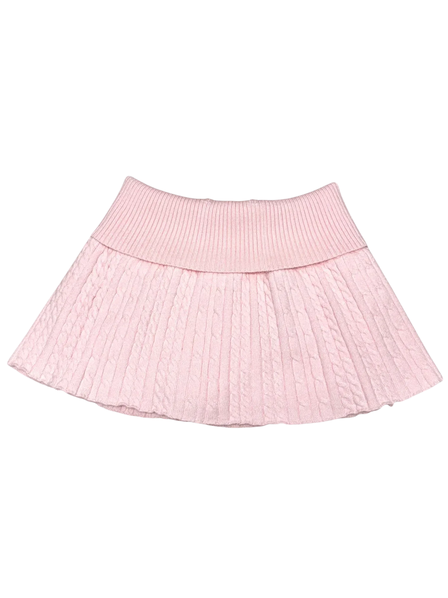 Sweet Pink Cable Knit Skirt Vibes – Angel Ruche